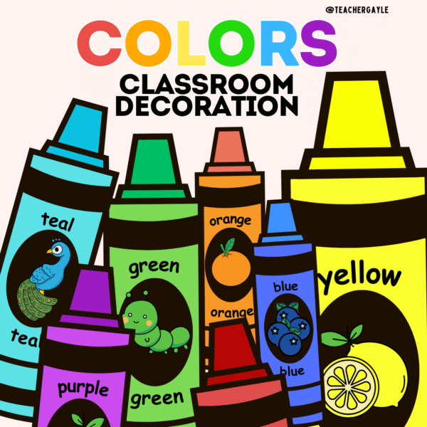 Crayon Color Crayon Posters – Classroom Decoration – teachergayle.site