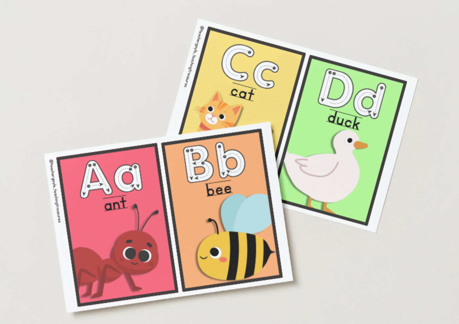 Alphabet Poster & Tracing Guide Bundle (Animal Edition) – Classroom ...