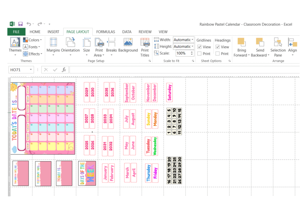 Calendar Set – Classroom Decoration/Classroom Routine – teachergayle.site